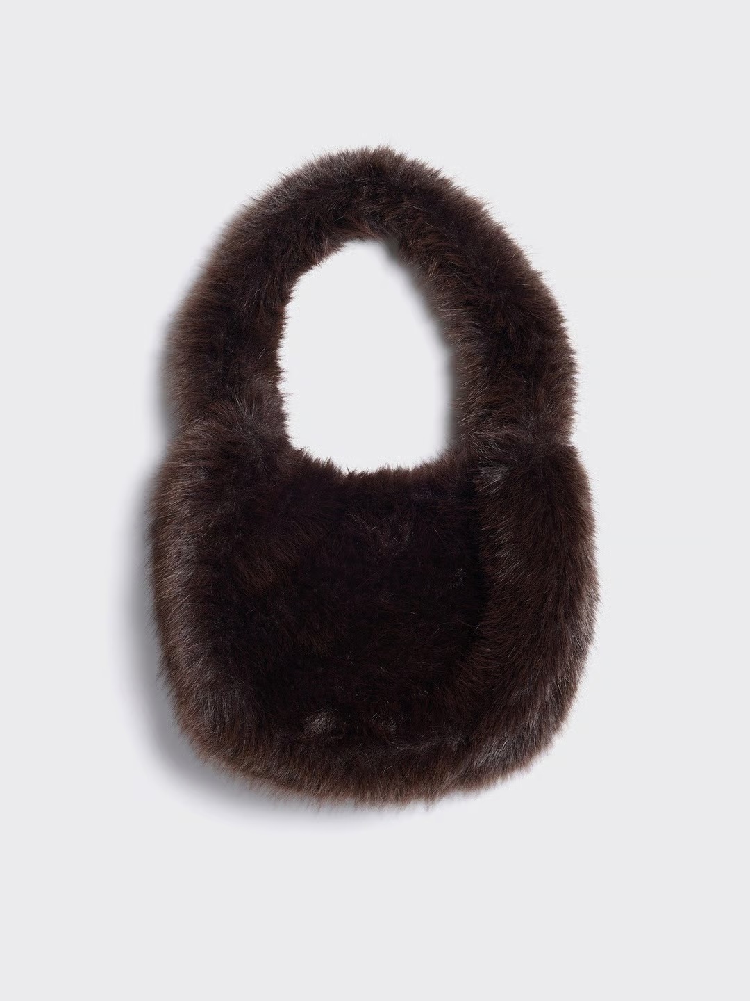 REIKO Furry Small Bag Dk. Brown - m.a.s.